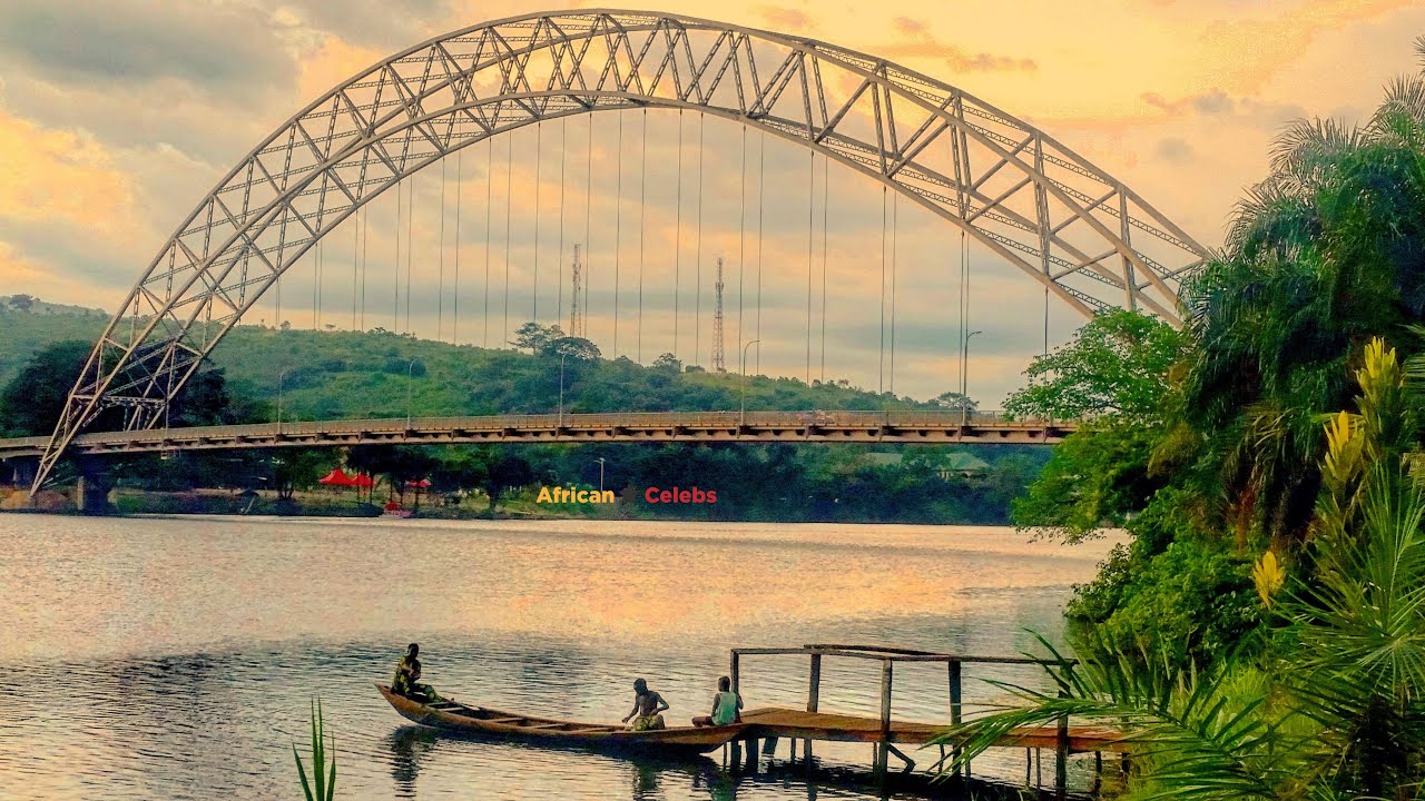 Adomi Bridge - Longest Suspension Bridge - YouTube