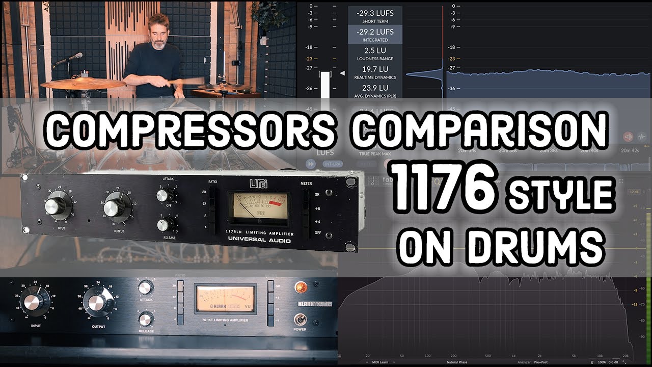 1176-STYLE COMPRESSORS SHOOTOUT // Drums Edition - YouTube