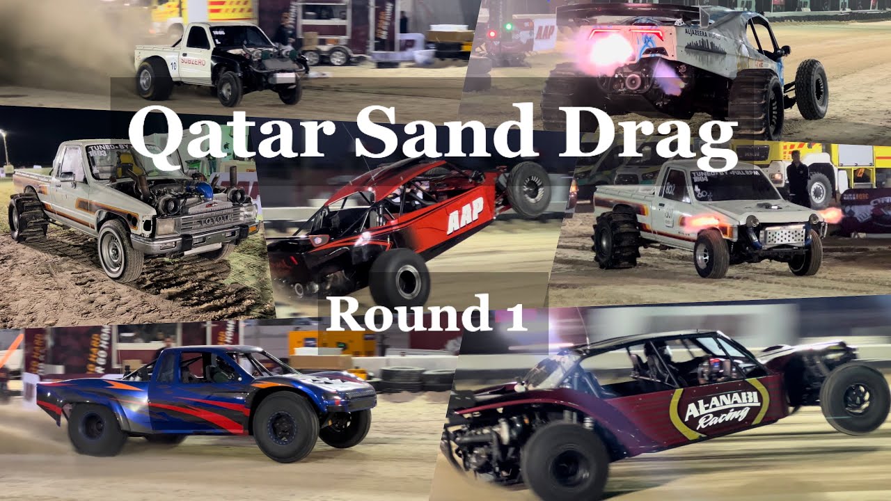 Qatar Sand Drag Competition - Round 1 - YouTube