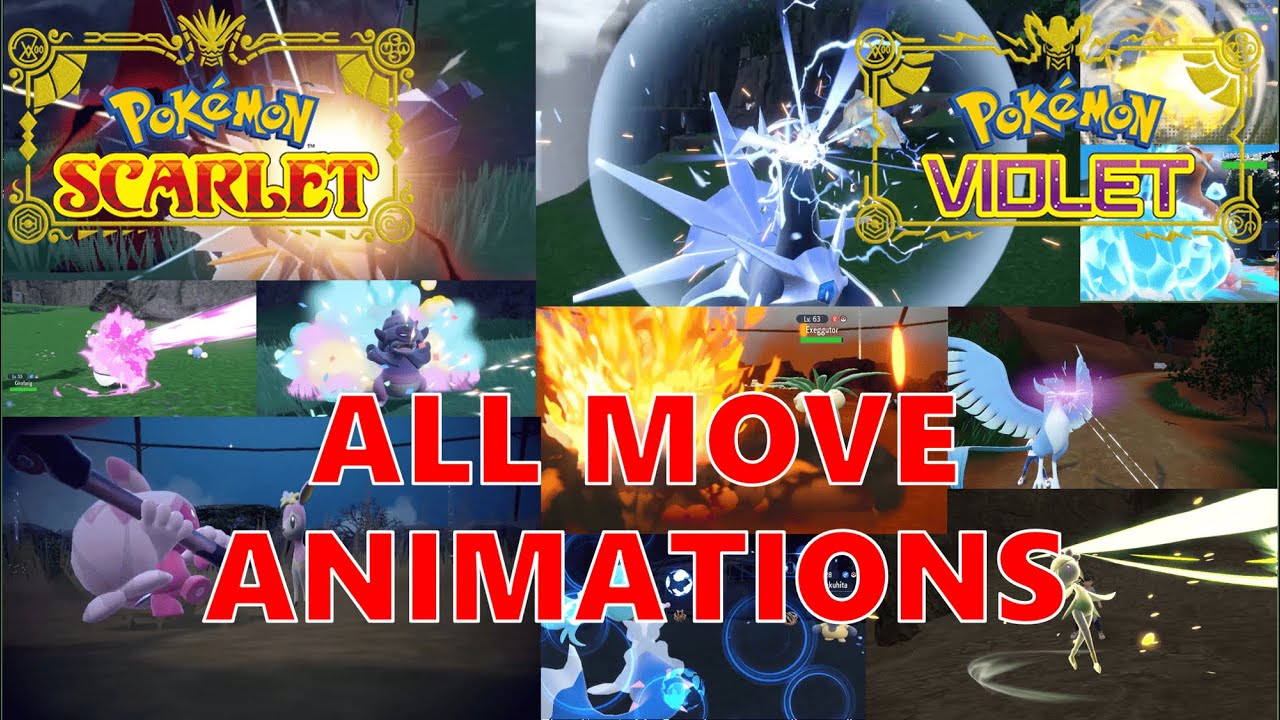 Pokemon Scarlet and Violet - All Move Animations - YouTube