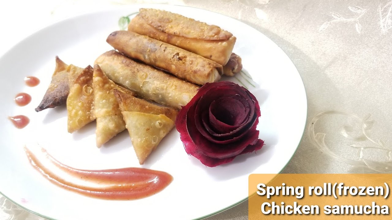 How do i made Spring roll|chicken vegetable Samucha|চিকেন সামুচা|Aziza ...