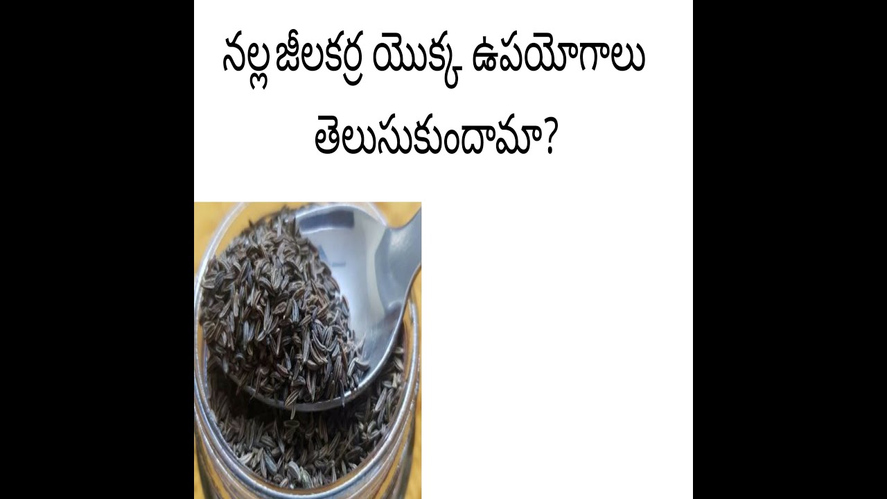 Nalla jeelakarra-USES OF BLACK JEERA-PRAACHEENA AYURVEEDAM-CHV.LAKSHMI ...
