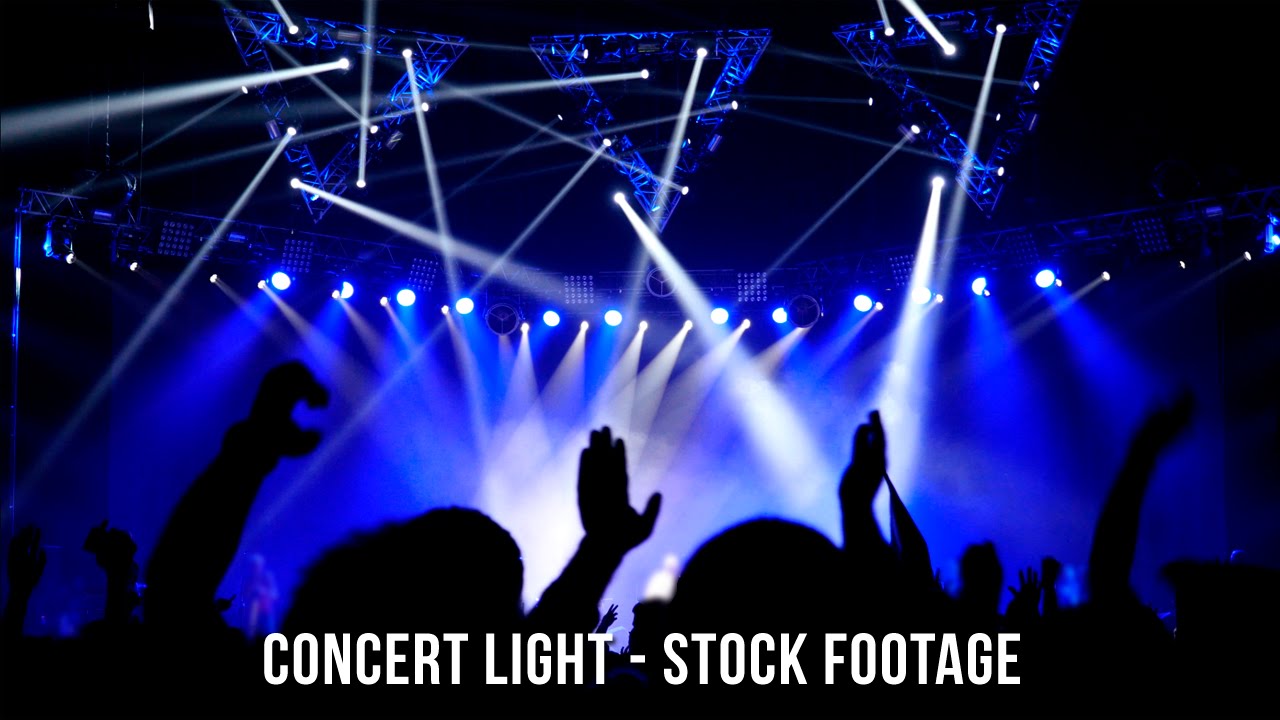 Concert Light and Crowd - Stock Footage - YouTube