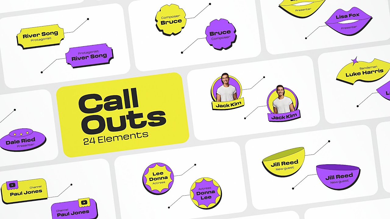 Bright Call-Outs (After Effects Template) - YouTube