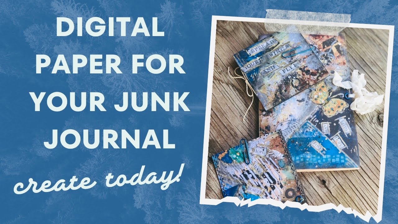 How to make a junk journal, flip, booklet, belly band & pockets - YouTube