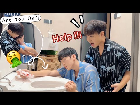 I Had A Stomachache, Suddenly Vomited Blood And Passed Out At 2 AM😱🚑Stomachache Prank On Boyfriend🩸