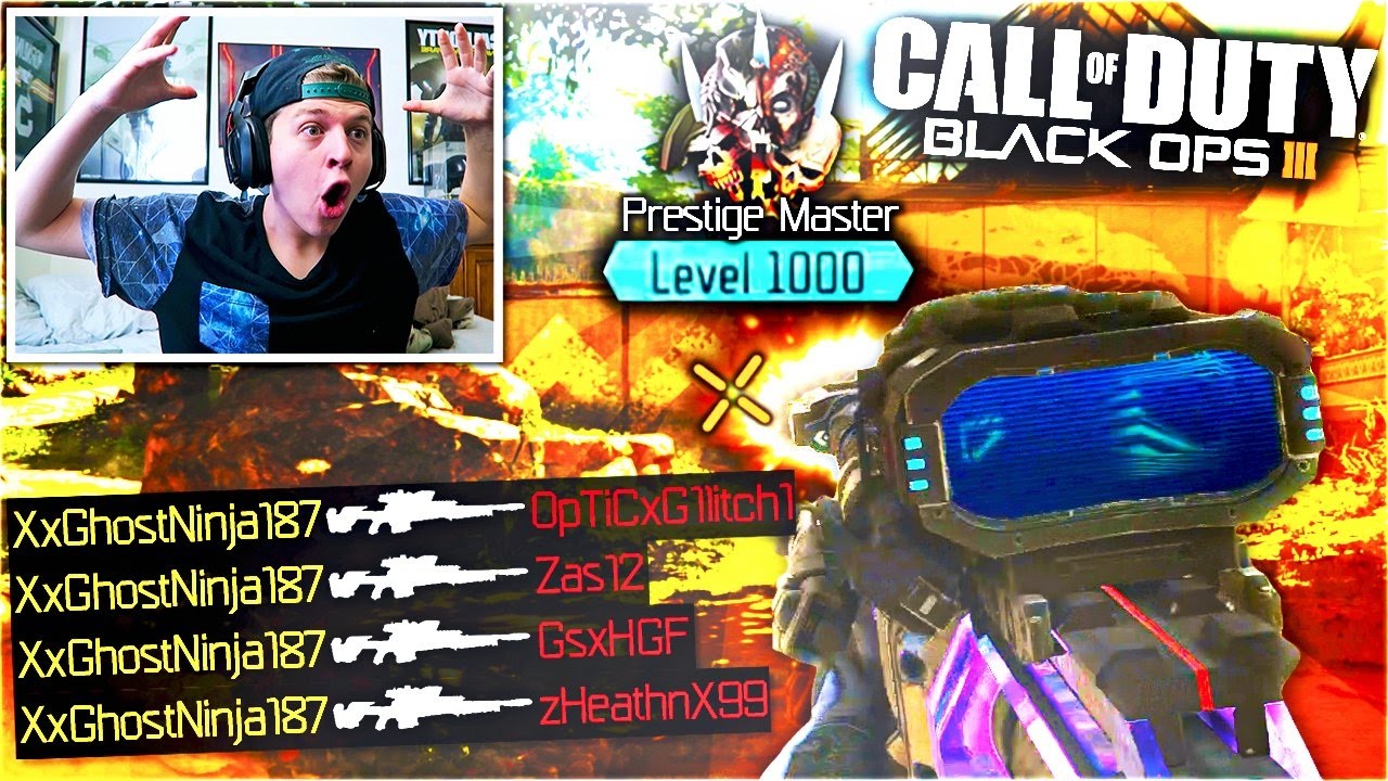 UNLOCKING "LEVEL 1000" MASTER PRESTIGE IN BLACK OPS 3! - HITTING LEVEL ...