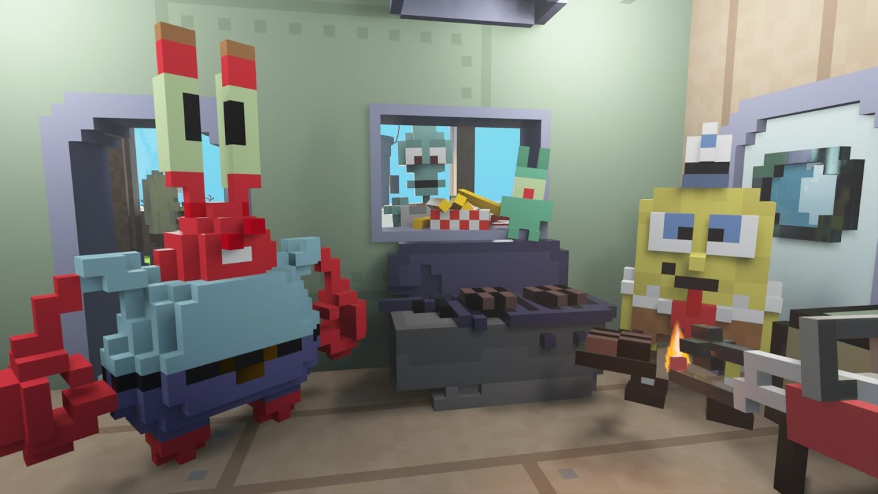 The Krusty Krab and Chum Bucket vs FIRE WEAPONS in Teardown - YouTube