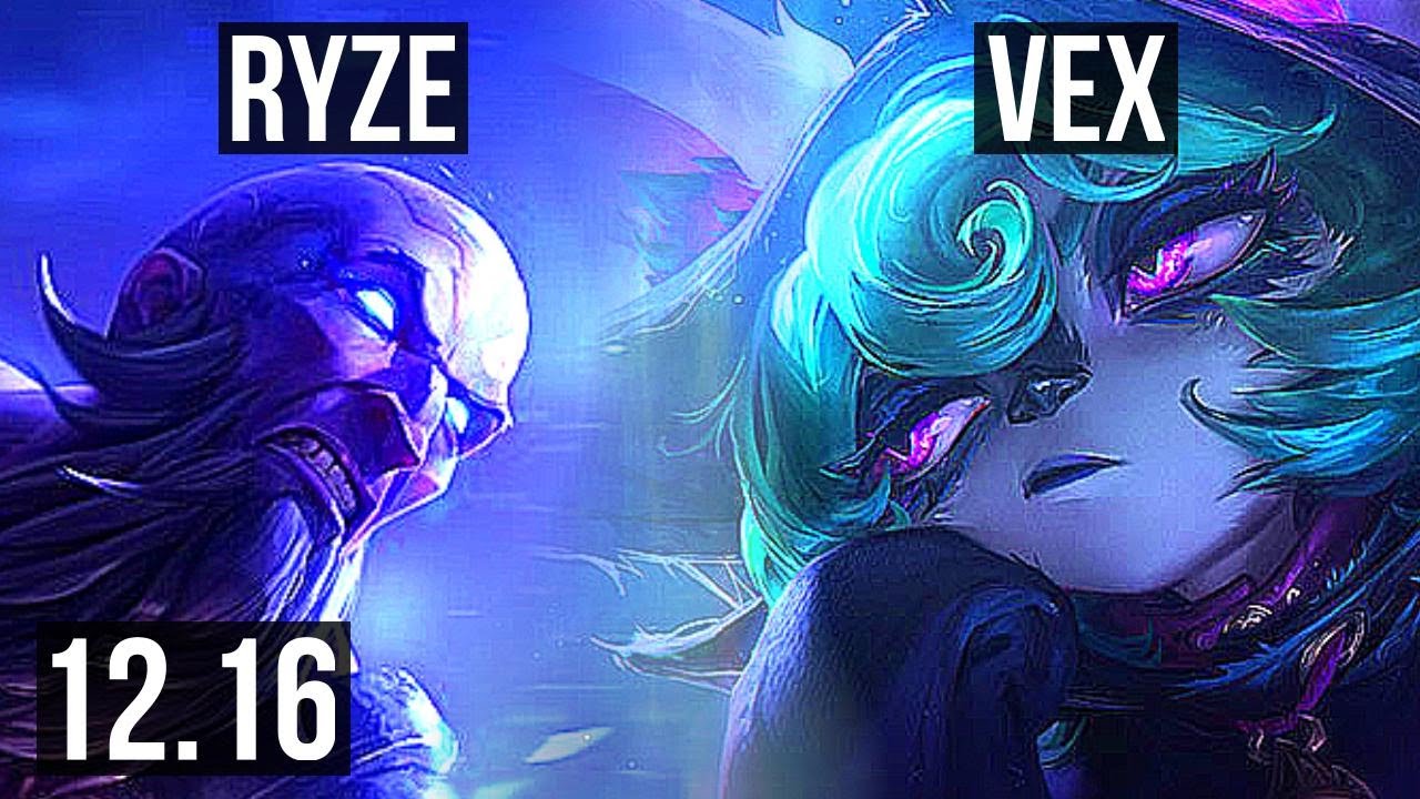 RYZE vs VEX (MID) | 1.4M mastery, 800+ games, 5/2/7 | KR Master | 12.16 - YouTube