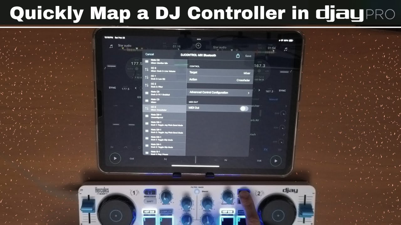 How to Quickly Map a DJ Controller in Djay Pro - YouTube