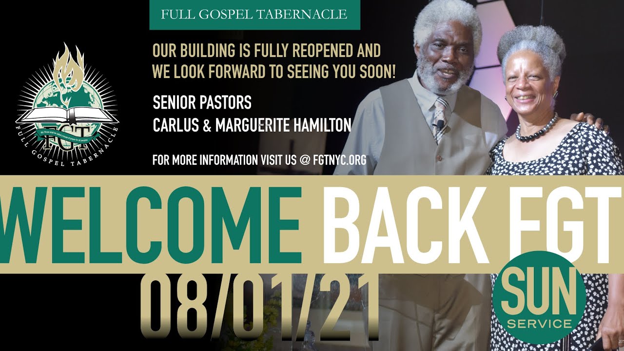 Welcome Back Church! // Pastors Carlus and Marguerite Hamilton - YouTube