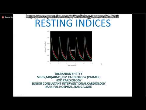 Resting Indices FFR iFR Dr Ranjan Shetty Manipal Class - YouTube