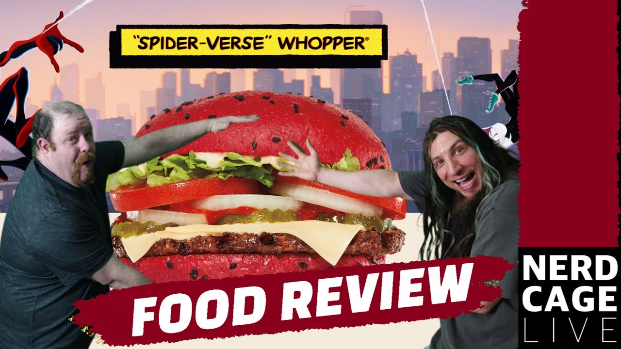 Spider-verse Whopper Food Review - YouTube