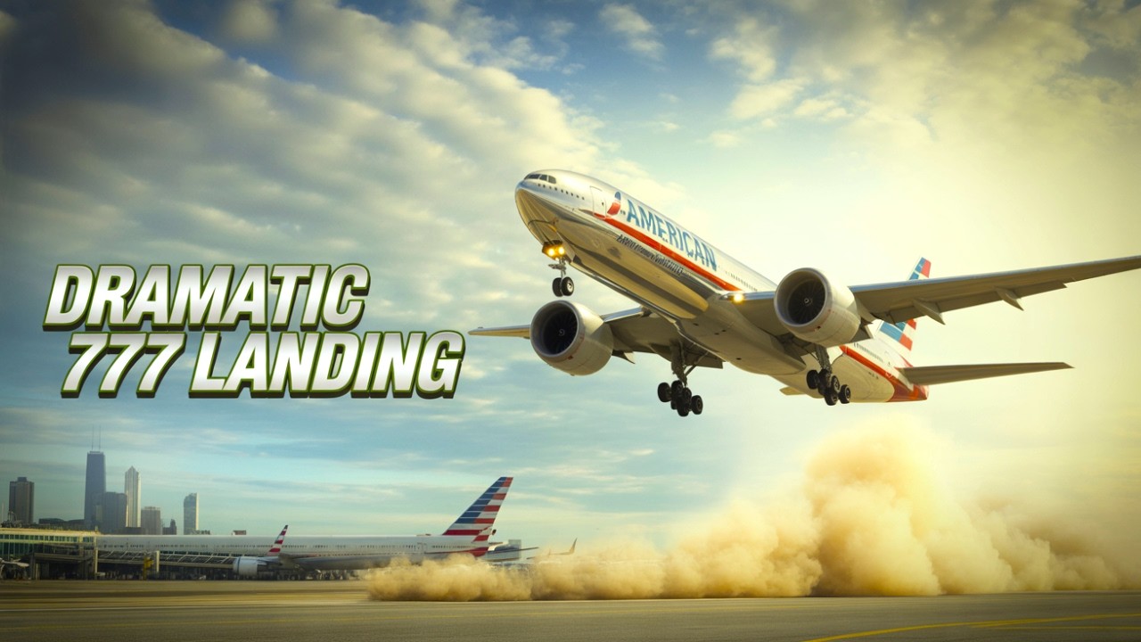 Unbelievable Boeing 777 Landing at Chicago O'Hare! - YouTube