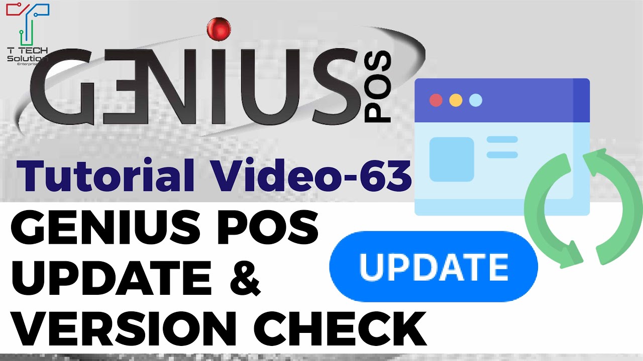 Genius POS Advance Tutorial 63 Genius POS Update & Version Check【T Tech ...