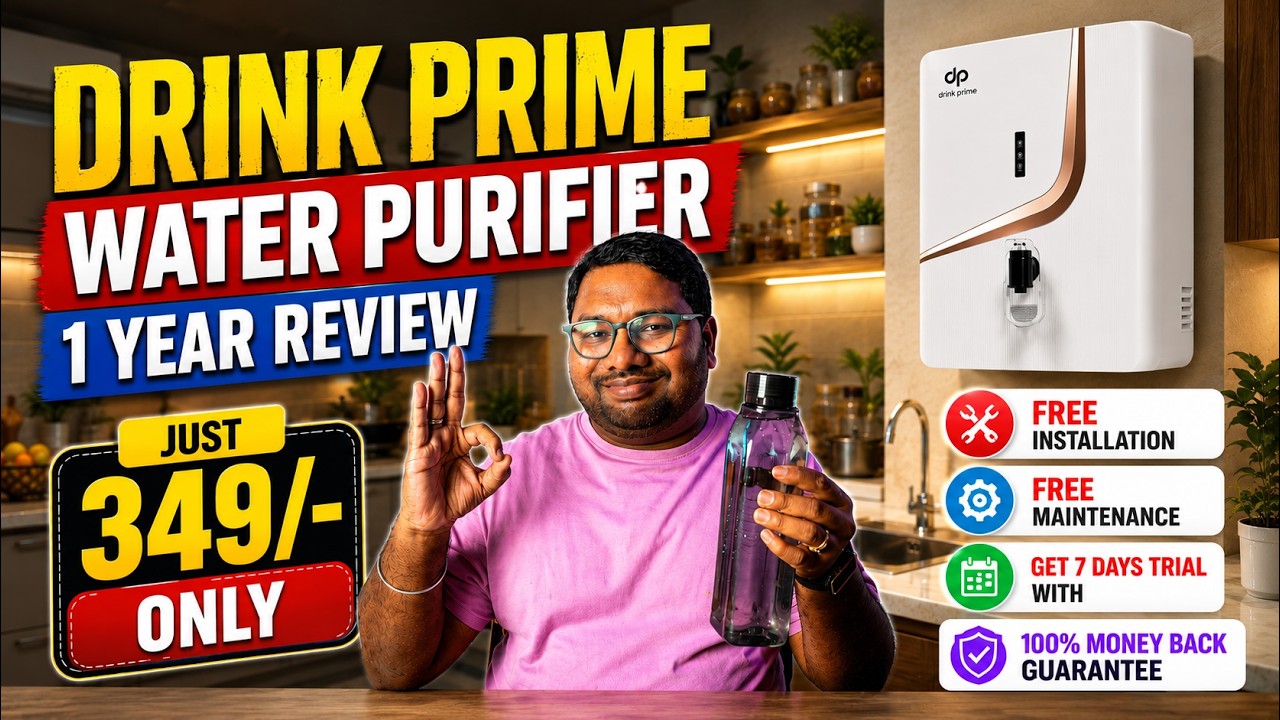 Drink Prime Water Purifier 1 Year Review Telugu Just ₹349 Only 😳 - YouTube