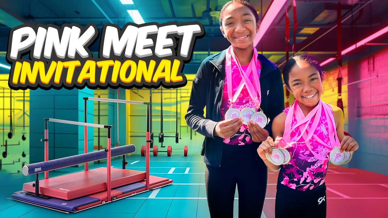 PINK MEET INVITATIONAL| COMPETITIVE GYMNASTICS COMPETITION!!! - YouTube