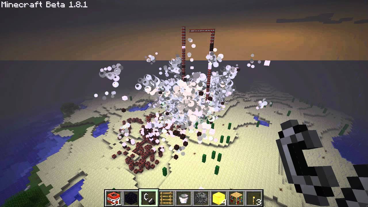 Minecraft: Massive TNT Explosion 1.8 - YouTube