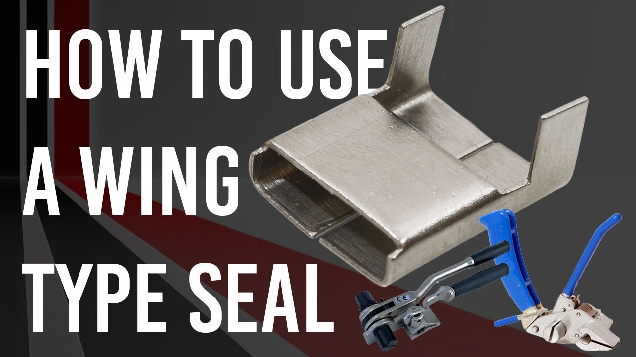 How to Use a Wing Type Seal & Tensioner for Steel Strapping - YouTube