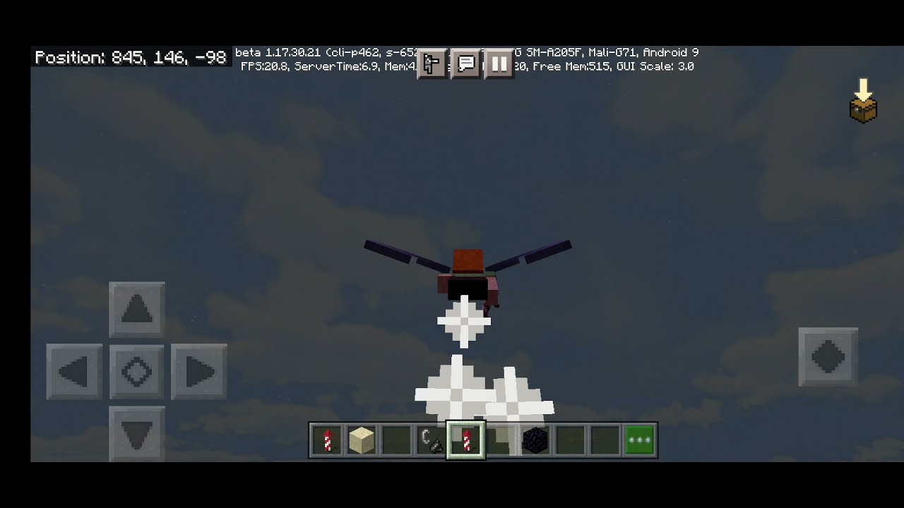 how to fly with elytra in minecraft/minecraft pocket edition - YouTube