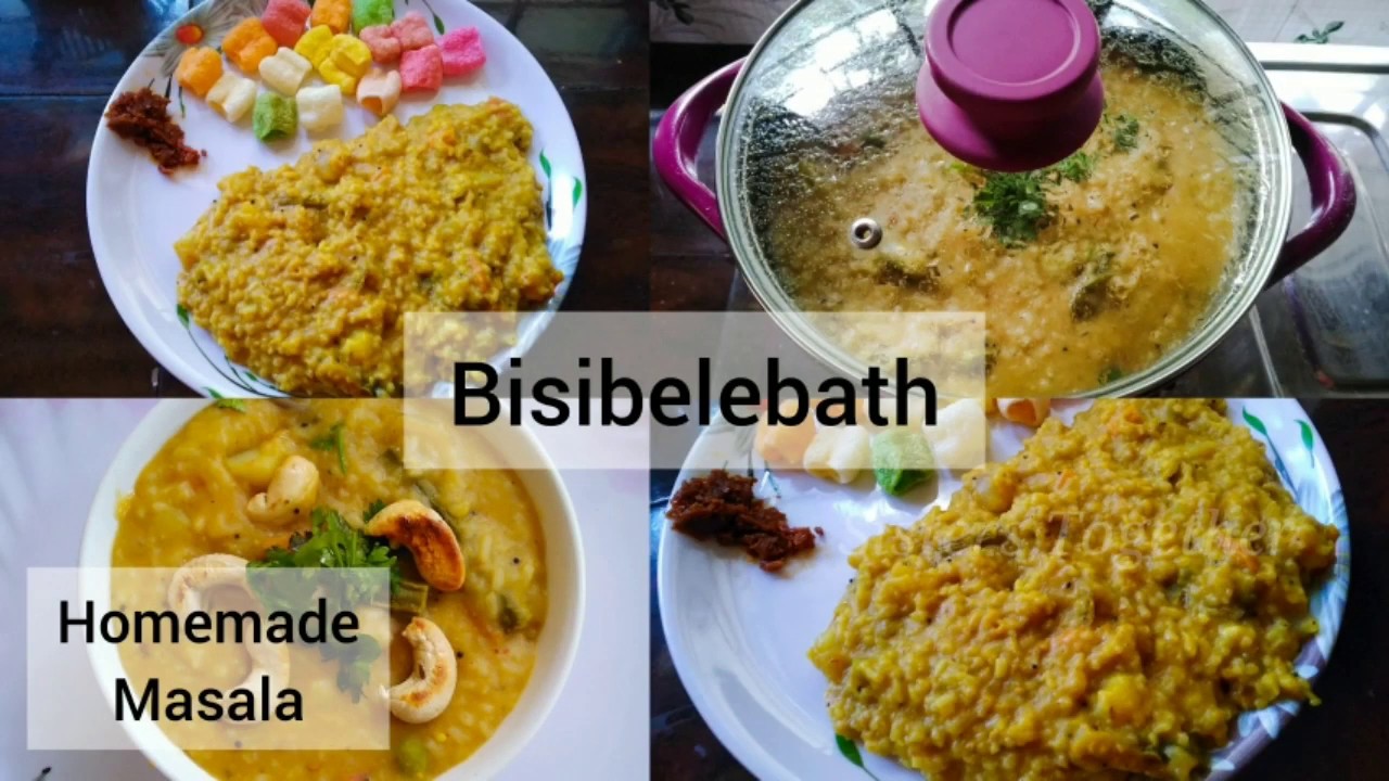Bisibelebath |Home made Bisibelebath Masala |Bisibelebath recipe ...