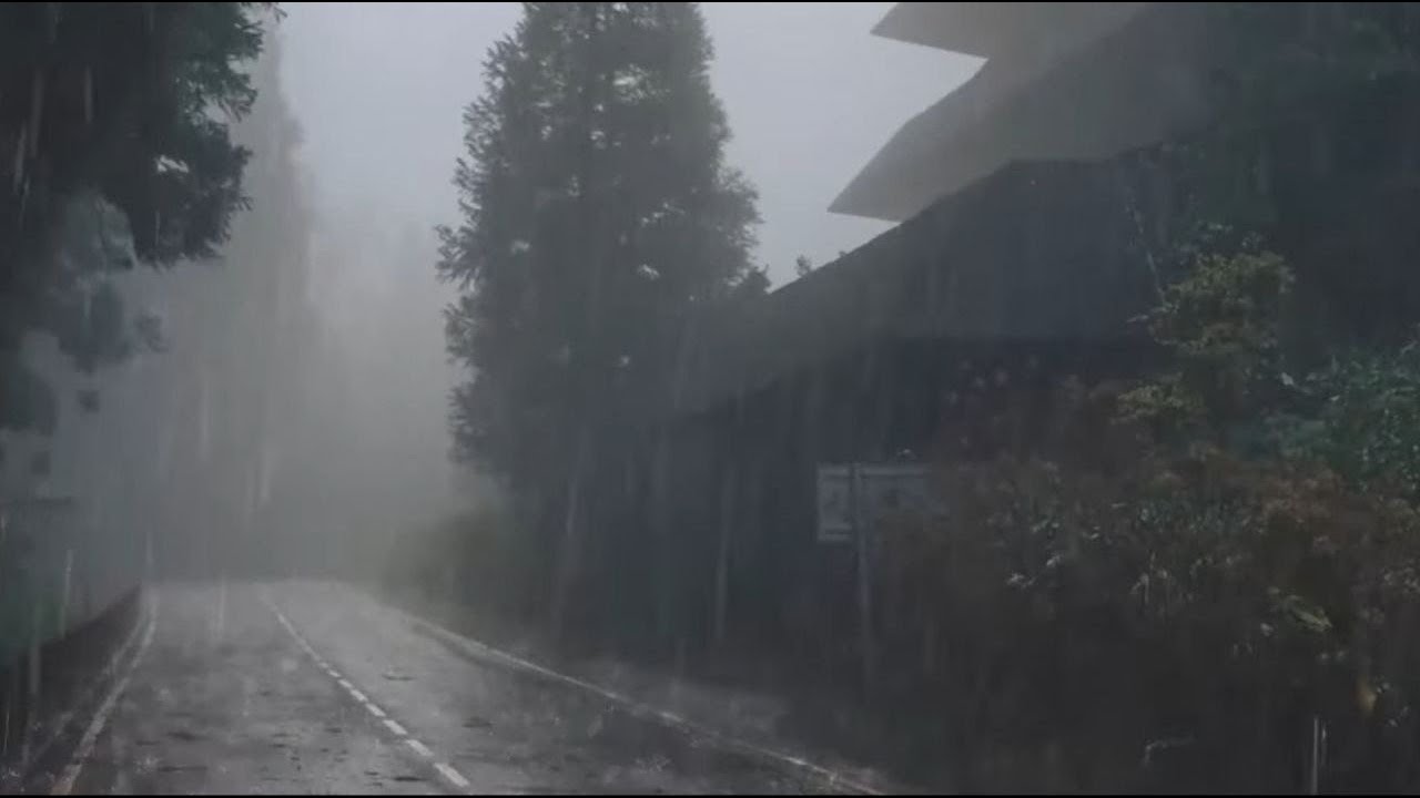 Powerful night thunderstorm - Heavy Rain and Thunder - Rain Sounds for ...