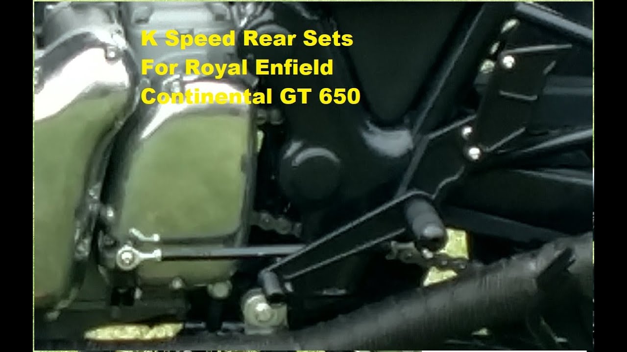 K-Speed Rear Sets For Royal Enfield Continental GT 650 Review - YouTube