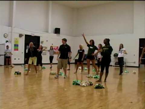 A Day with the USF SunDolls - The Donster Bull Dance - YouTube