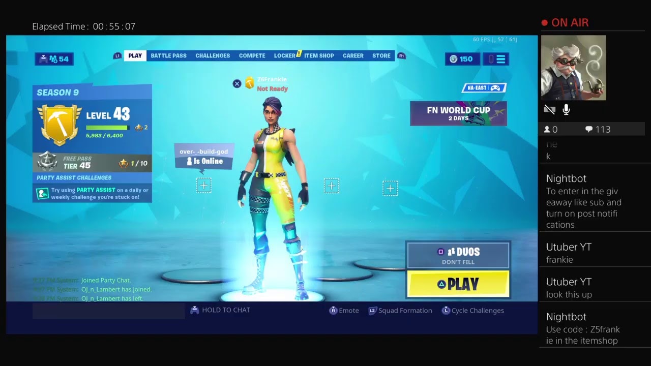 Fortnite | vbucks giveaway $50 psn and xbox giftcard | dropping code ...