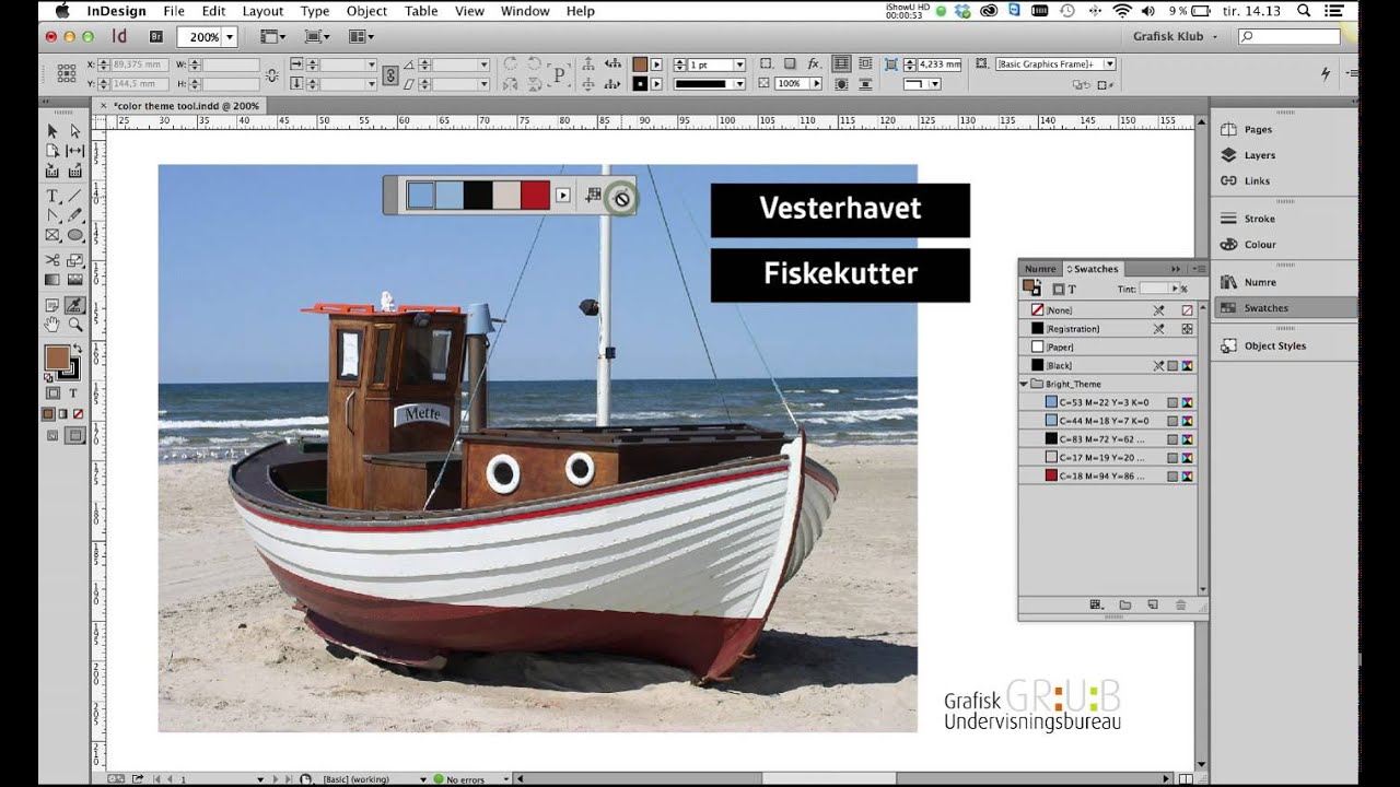 InDesign - Color Theme Tool - YouTube