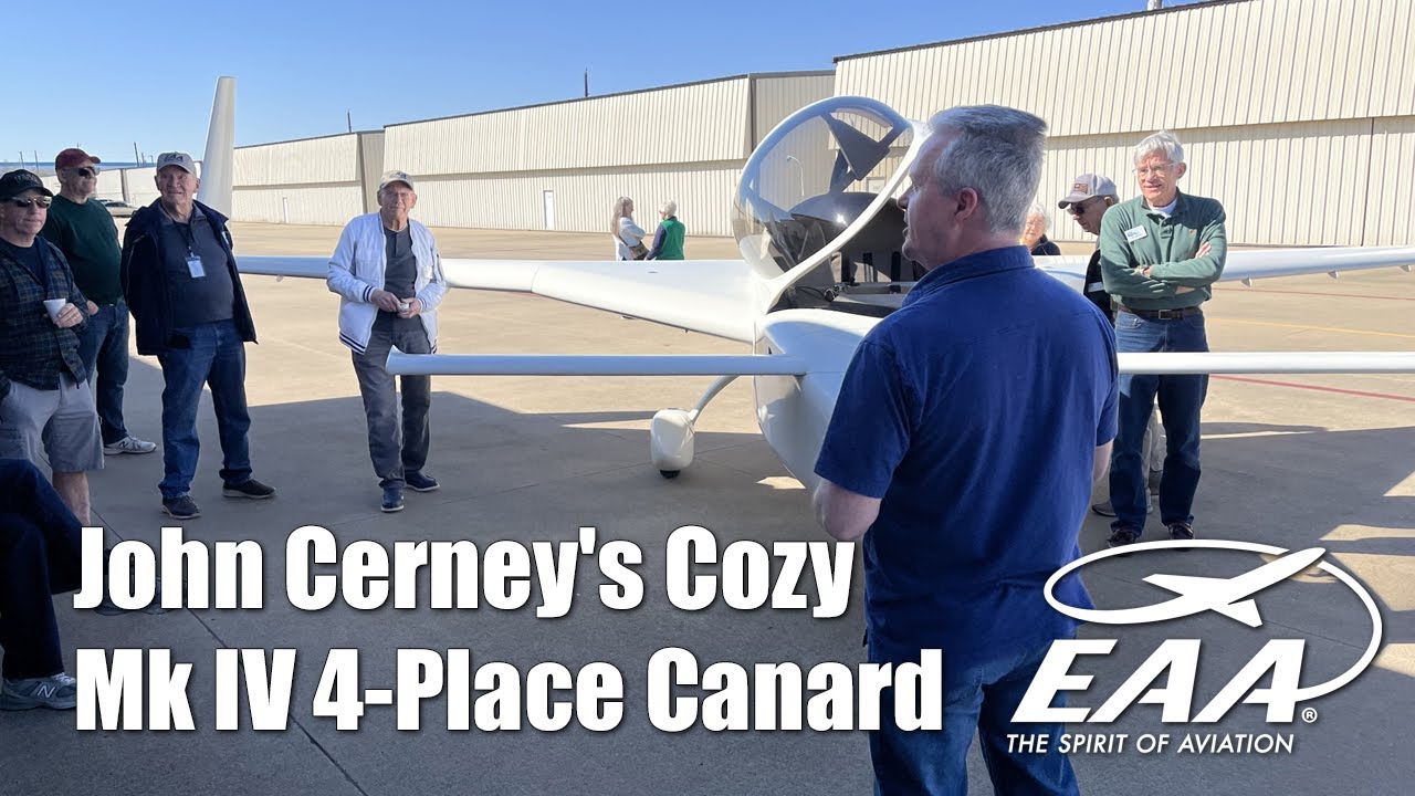 Chapter Coffee and Donuts - PLUS Cozy Mk IV 4-Place Canard Tour - YouTube