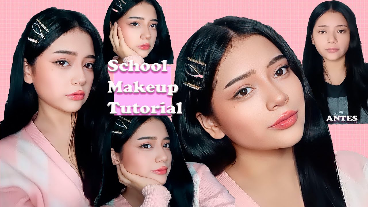 SCHOOL MAKEUP- 💕cute💕 - YouTube