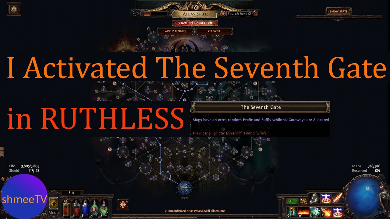 I Activated THE SEVENTH GATE in RUTHLESS with only 17 Atlas Points ...