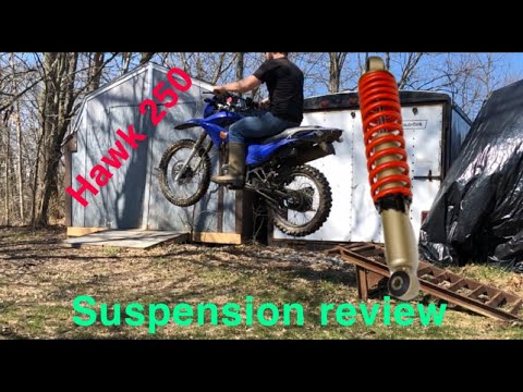 Hawk 250 SUSPENSION REVIEW!! How is the suspension?? - YouTube