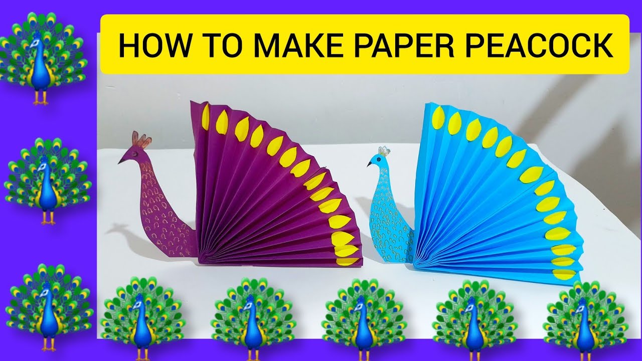 Peacock showpiece making at home/Peacock making/craft in america /sri ...