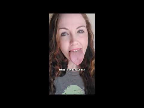 Long tongue girl 100