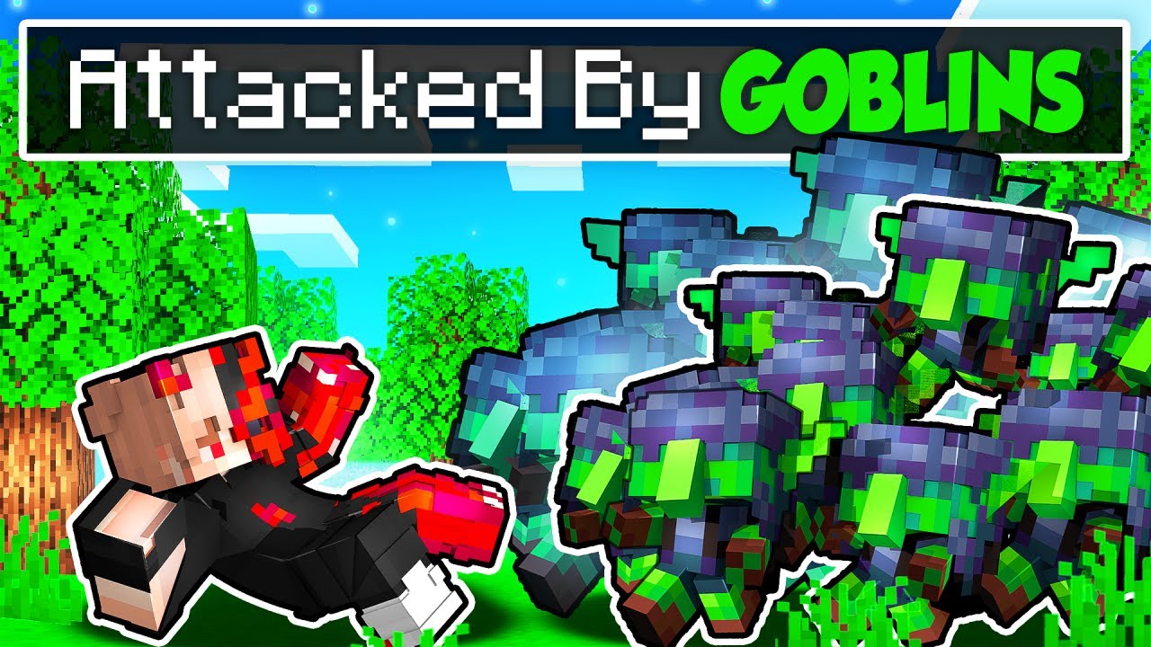 Attacked By GOBLINS In Minecraft! - YouTube
