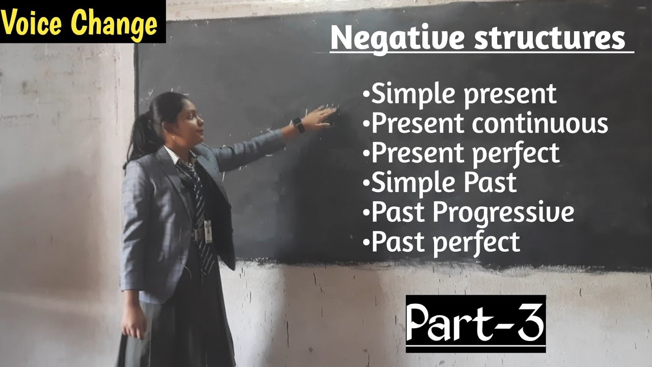 Negative structures|Voice change|Part-3|Active voice|English Grammar ...
