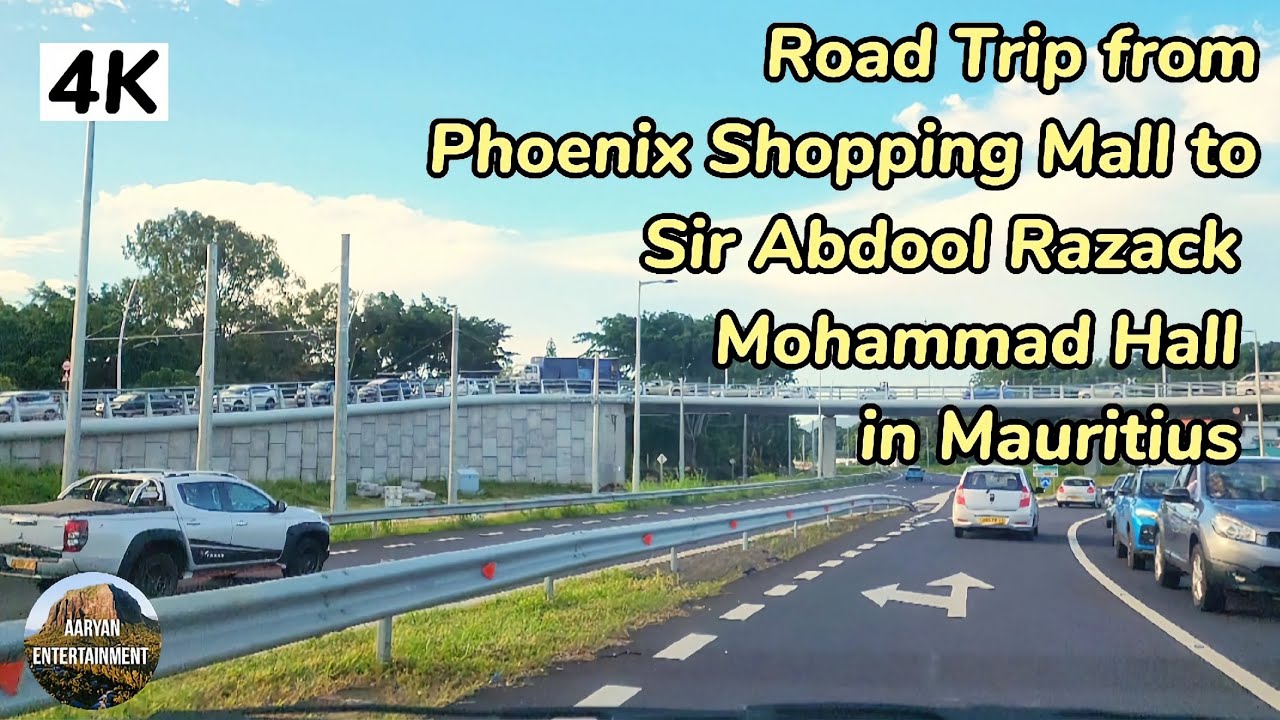 Road Trip from Phoenix Shopping Mall to Sir Abdool Razack Mohammad Hall in Mauritius - YouTube