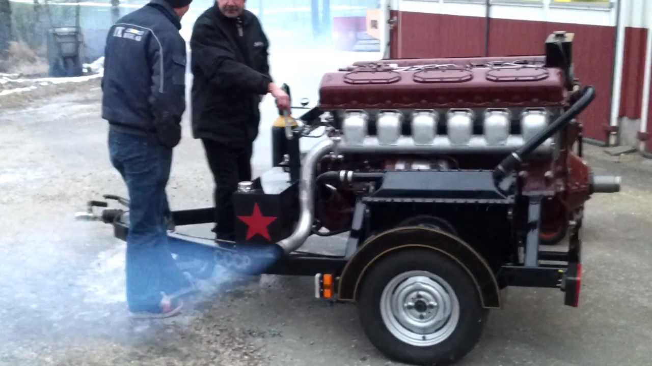 Russian V-12 Diesel Tank Engine Part 2 - YouTube