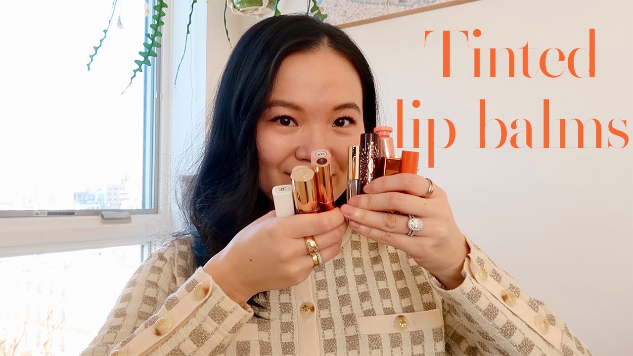 Swatches of my 12 tinted lip balms, ft. Dior, Chanel, Charlotte Tilbury ...