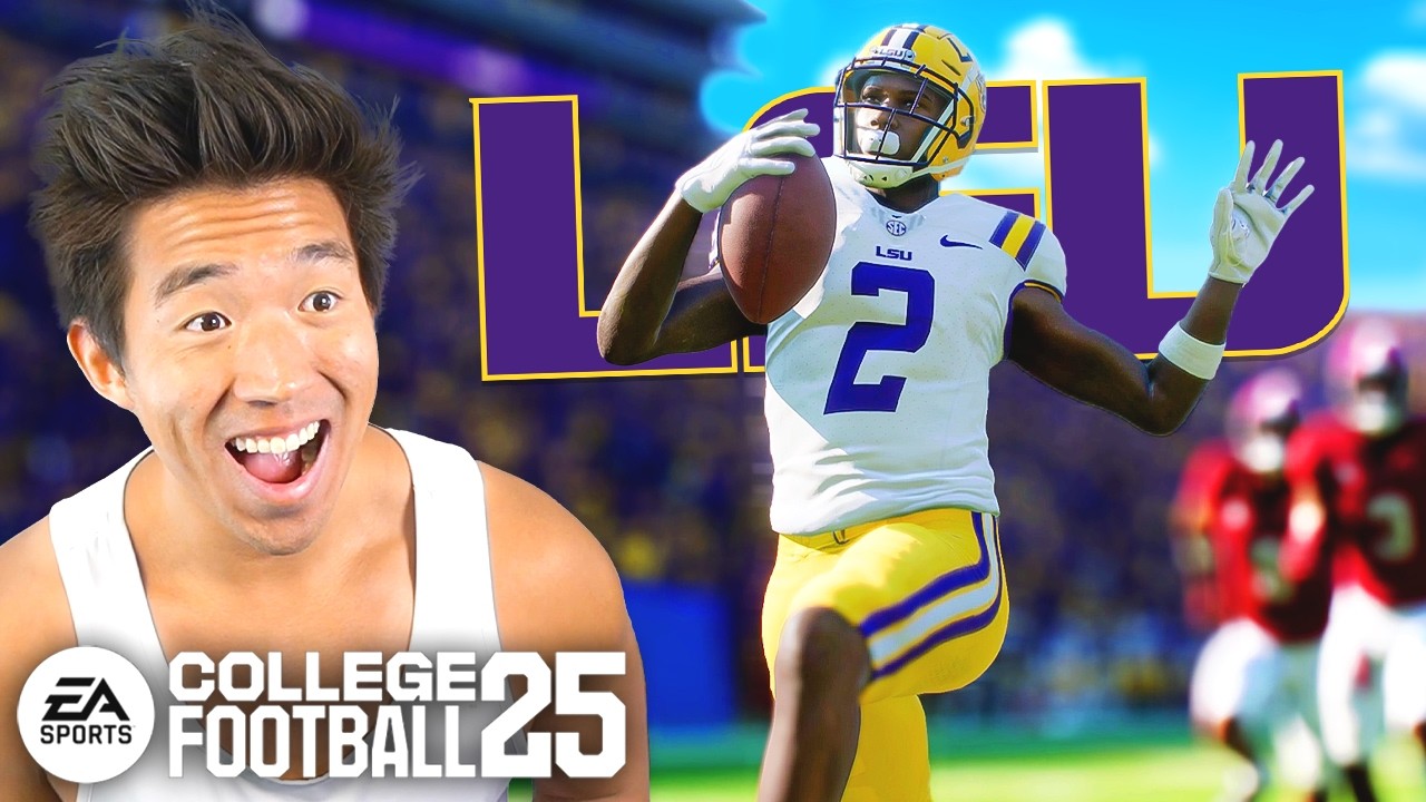 LSU Cooks In College Football 25! Sudden Death Overtime Game - YouTube