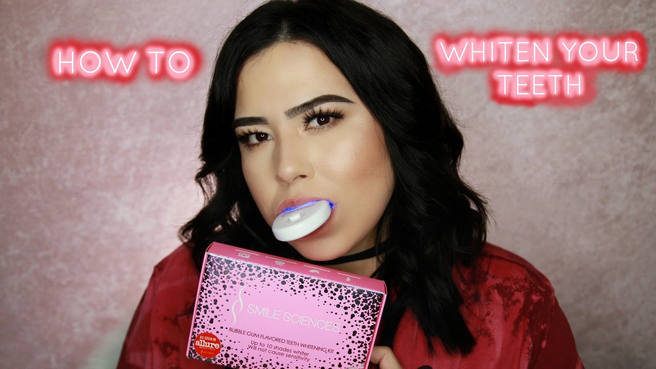 How To : Whiten Your Teeth | Smile Sciences | SandyyPerez - YouTube