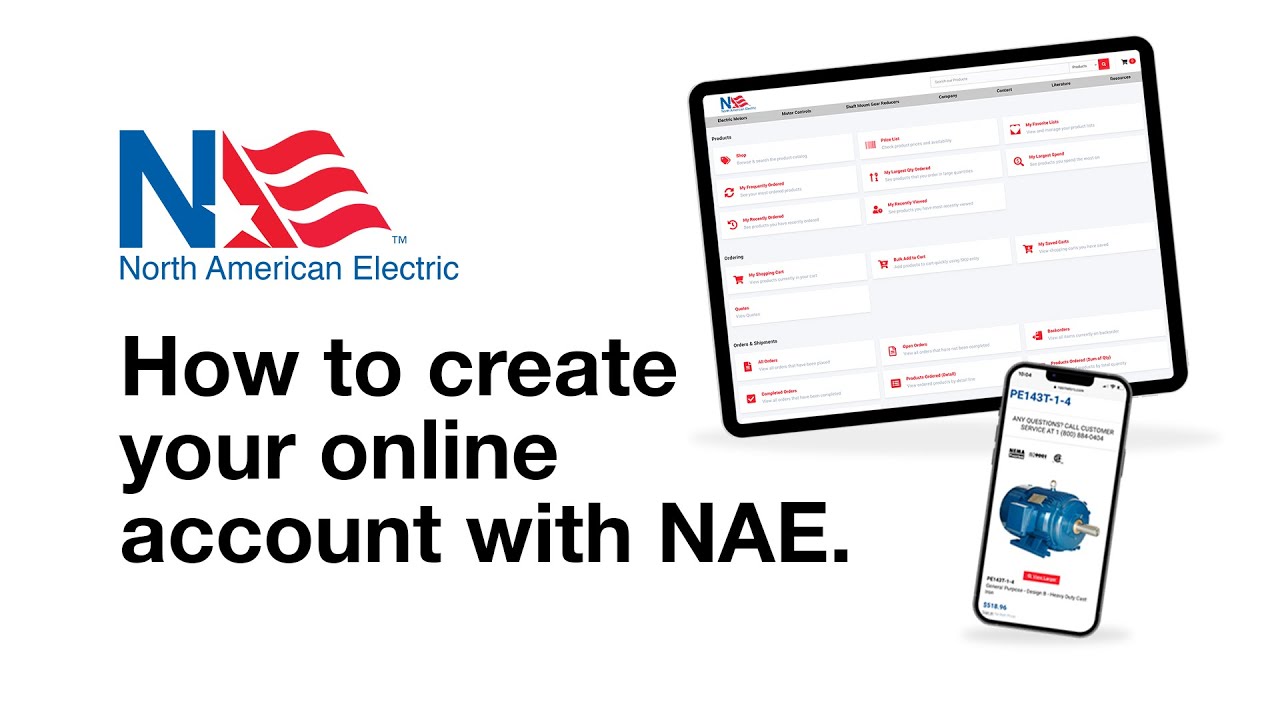 How to Create Your Online Account with NAE - YouTube