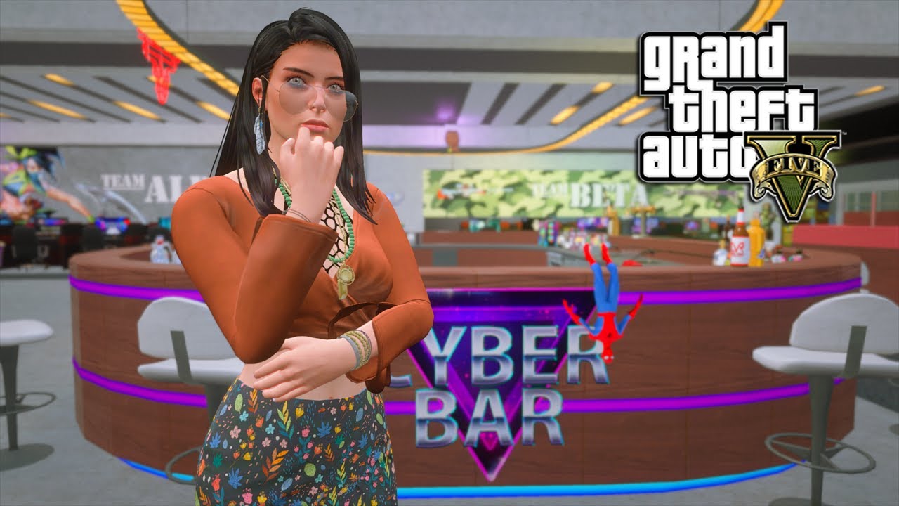 CYBER BAR MLO MOD SHOWCASE! (GTA 5 PC MODS QV3) - YouTube