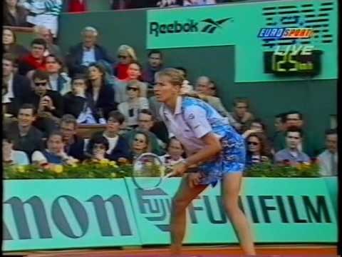 1995 French Open Final Steffi Graf vs Arantxa Sanchez Vicario Part 4 ...