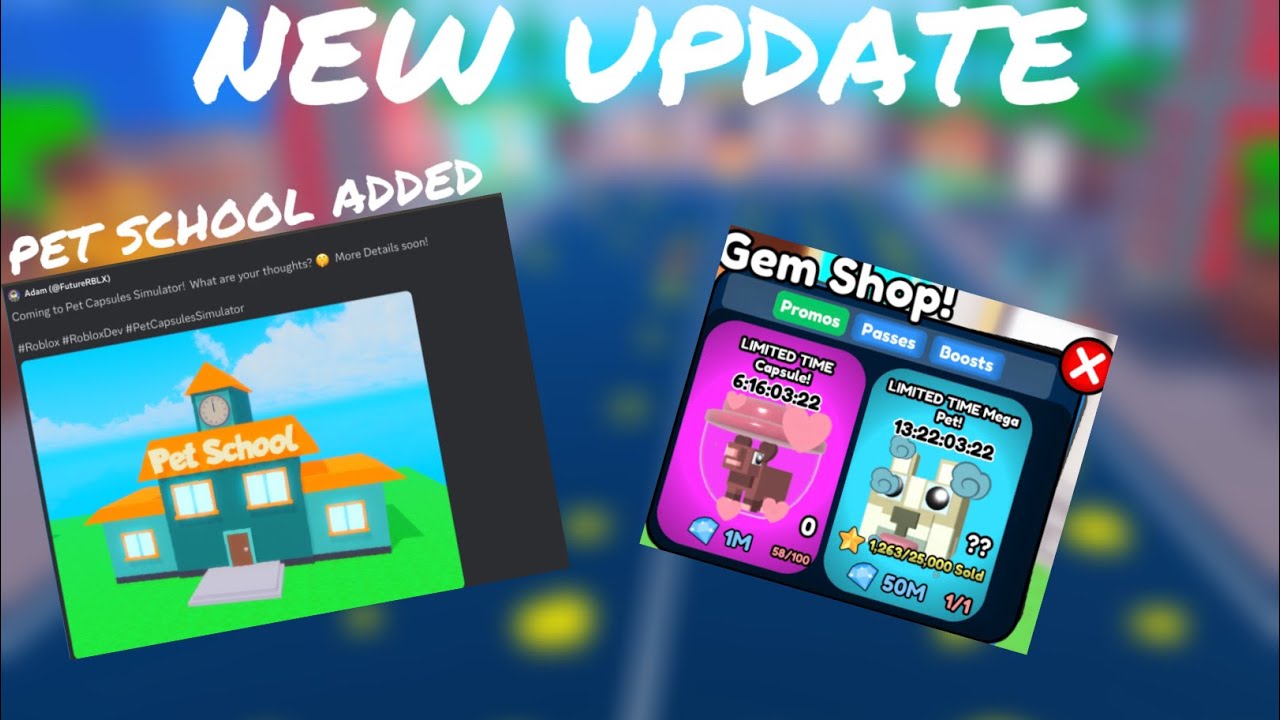 New *HUGE* Update In PET CAPSULE SIMULATOR - YouTube