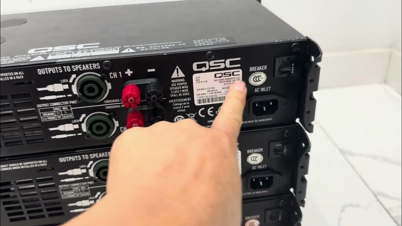 Đẩy Qsc Gx3 . Hàng bãi đẹp zin . Ae lh 0833888081 - YouTube