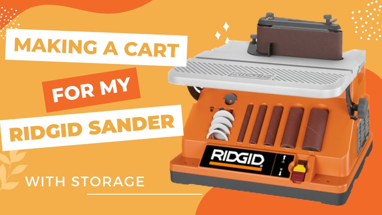 Building a cart for my Ridgid Sander | Shop Furniture | DIY Shop Cart ...