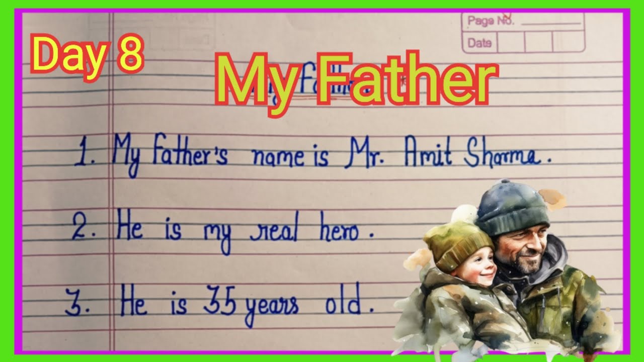 10 lines Essay on my father in English l my Father eassy in English l# ...